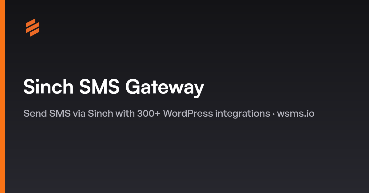 Sinch - WSMS Pro | WSMS