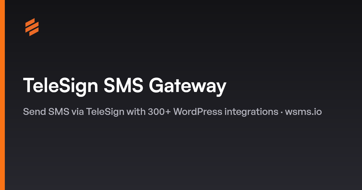TeleSign - WSMS Pro | WSMS